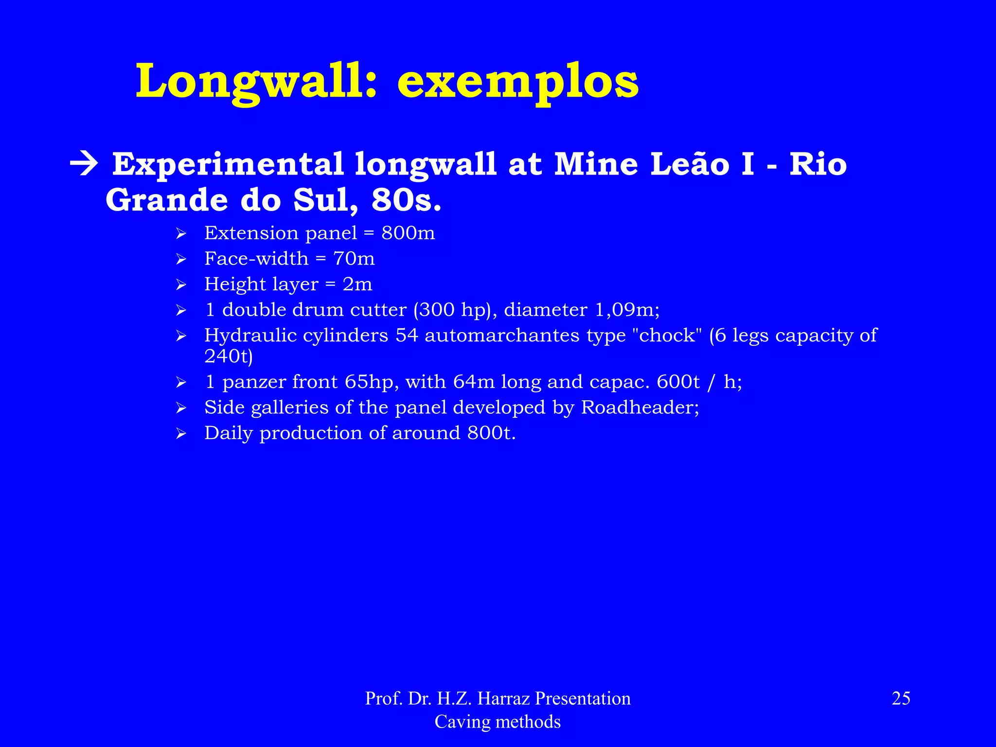 Caving Underground Mining Methods (longwall, Sublevel caving, & Block ...