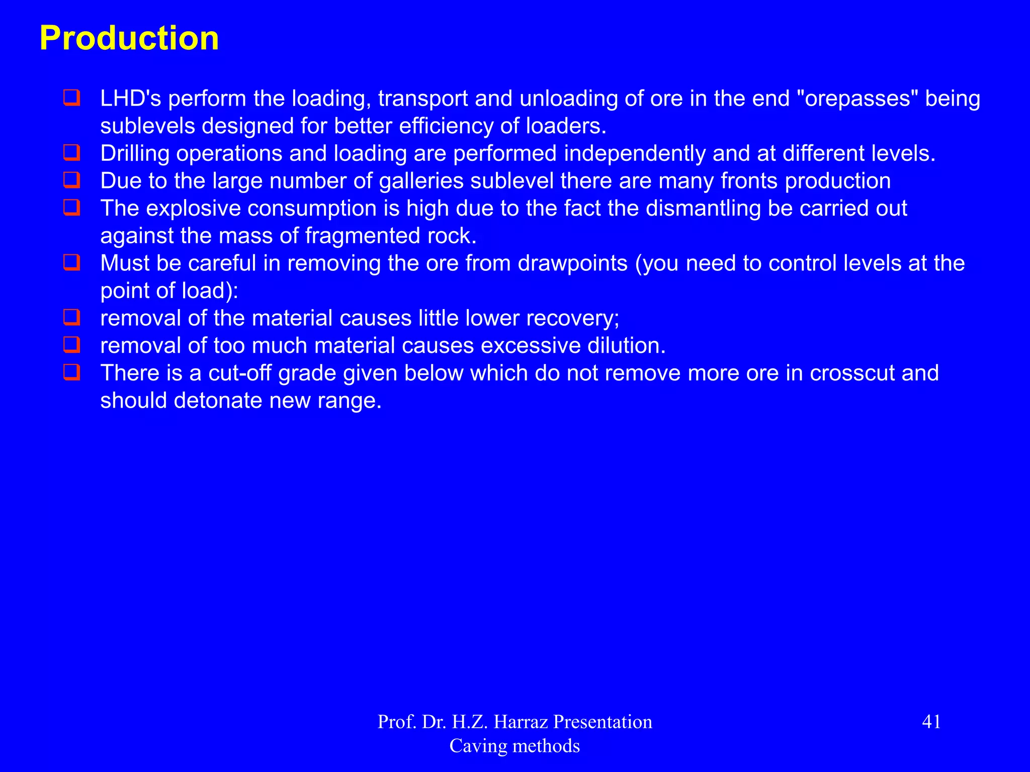 Caving Underground Mining Methods (longwall, Sublevel caving, & Block ...