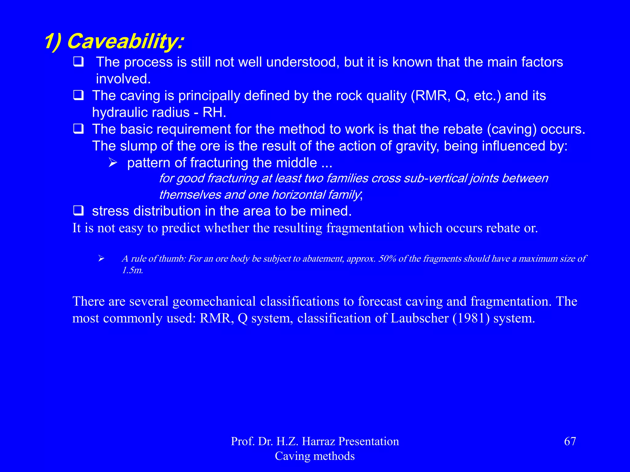 Caving Underground Mining Methods (longwall, Sublevel caving, & Block ...