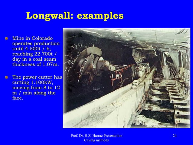 Caving Underground Mining Methods (longwall, Sublevel caving, & Block ...