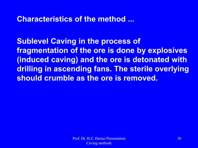 Caving Underground Mining Methods (longwall, Sublevel caving, & Block ...