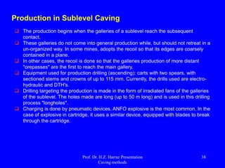 Caving Underground Mining Methods (longwall, Sublevel caving, & Block ...