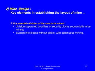 Caving Underground Mining Methods (longwall, Sublevel caving, & Block ...