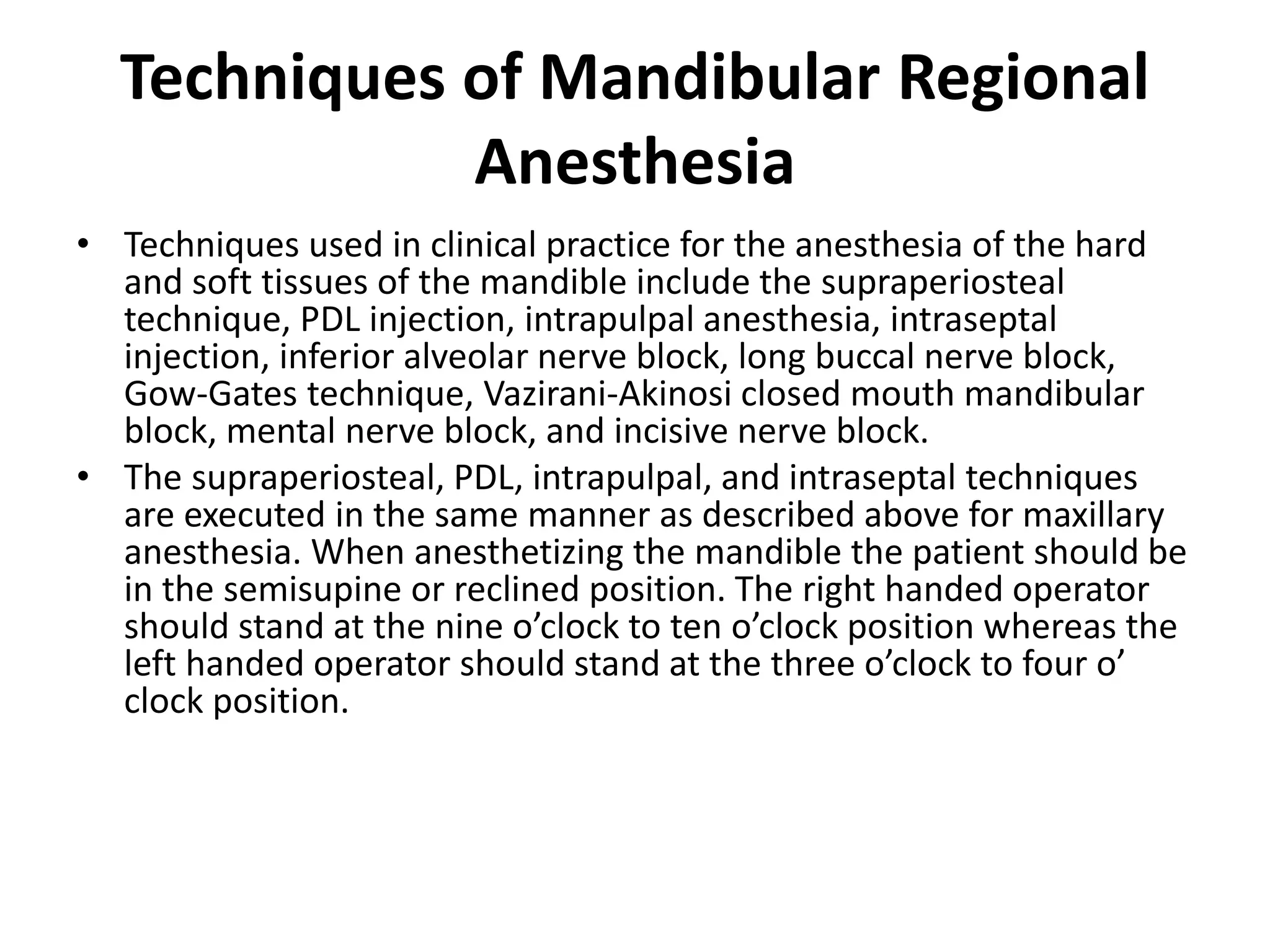 mandibular nerve-block | PPTX
