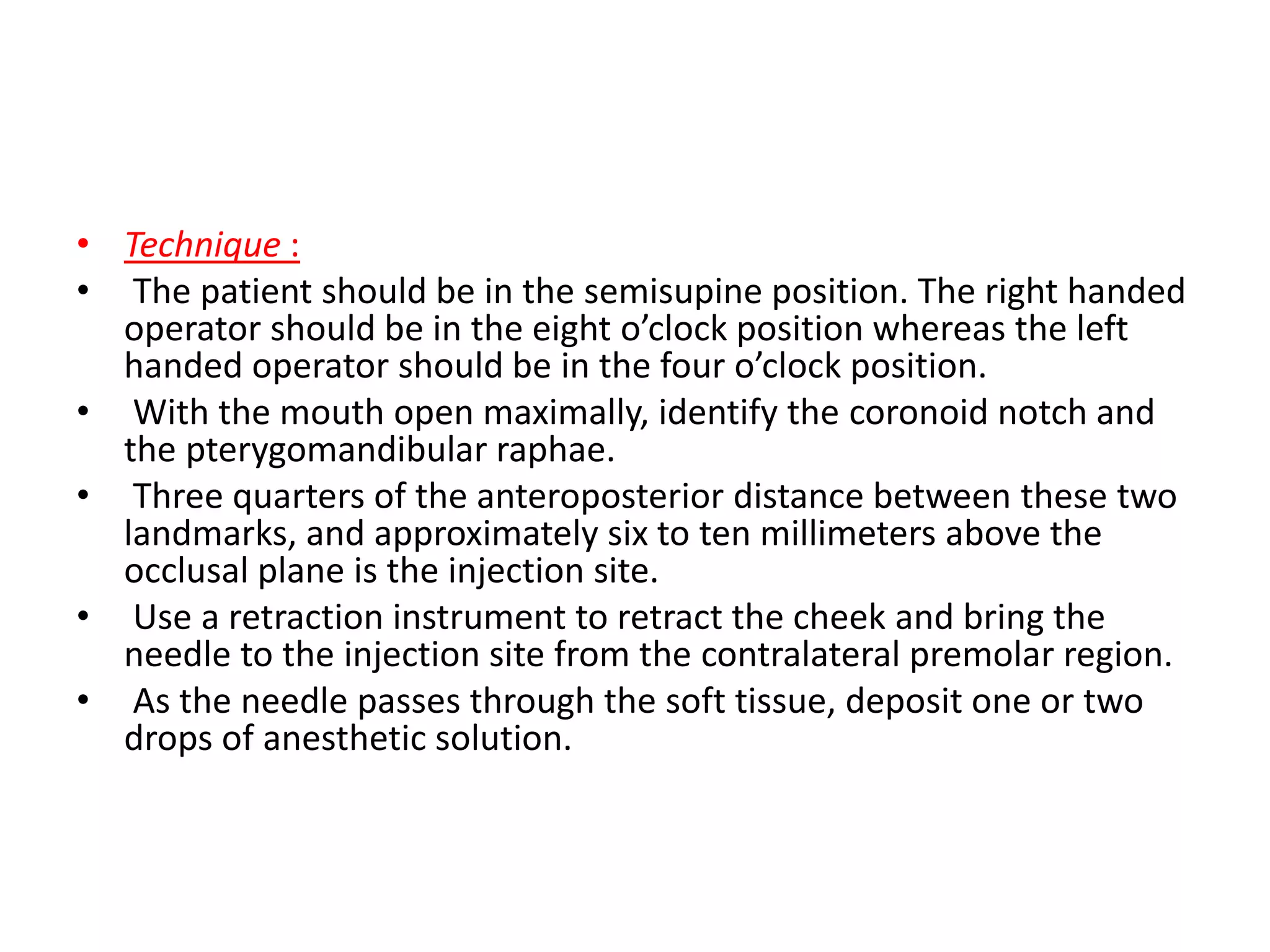 mandibular nerve-block | PPTX