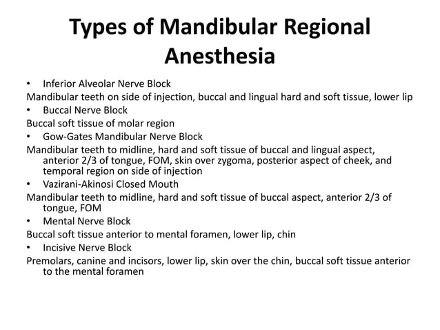 mandibular nerve-block | PPTX