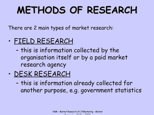Market Research Slides