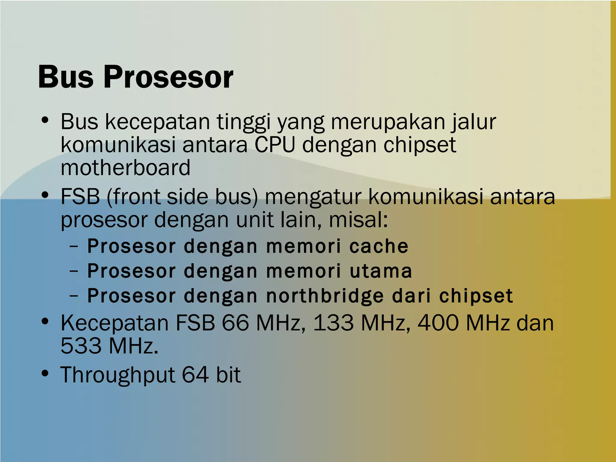 7. matherboard & sistem bus | PPT