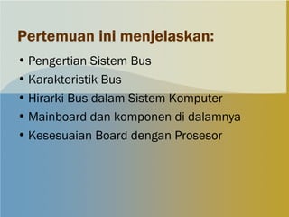 7. matherboard & sistem bus | PPT