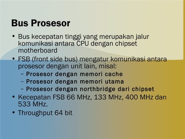 7. matherboard & sistem bus | PPT