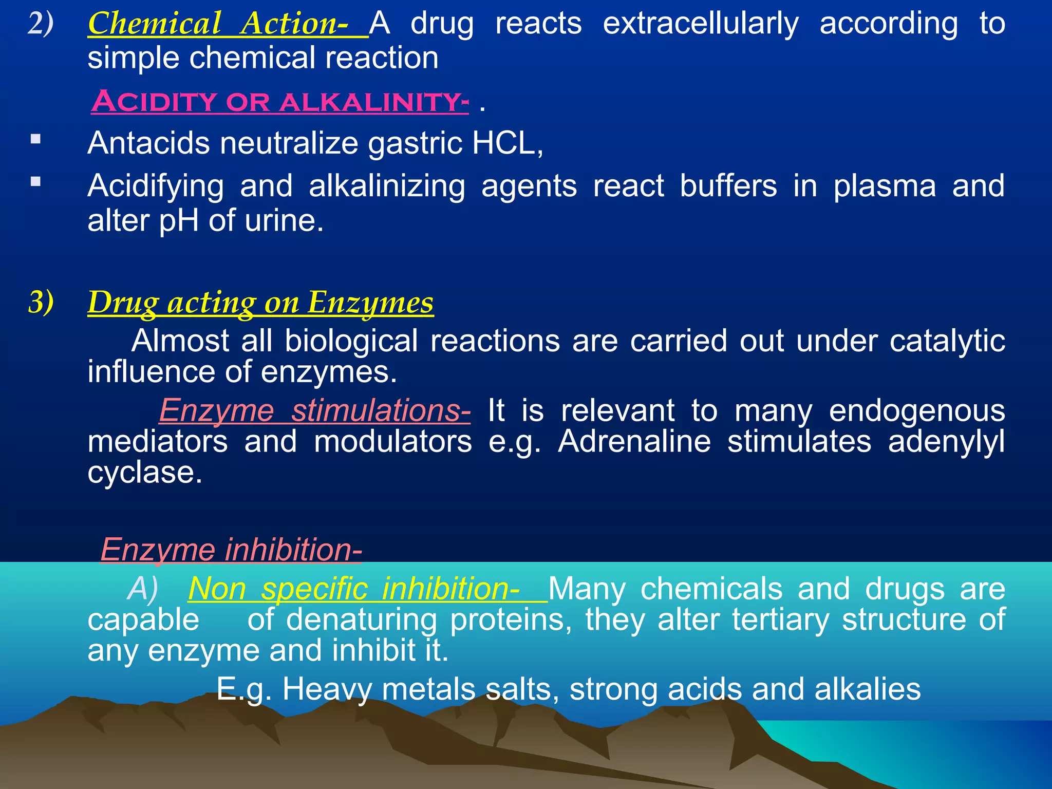 mechanism of drug action | PPT
