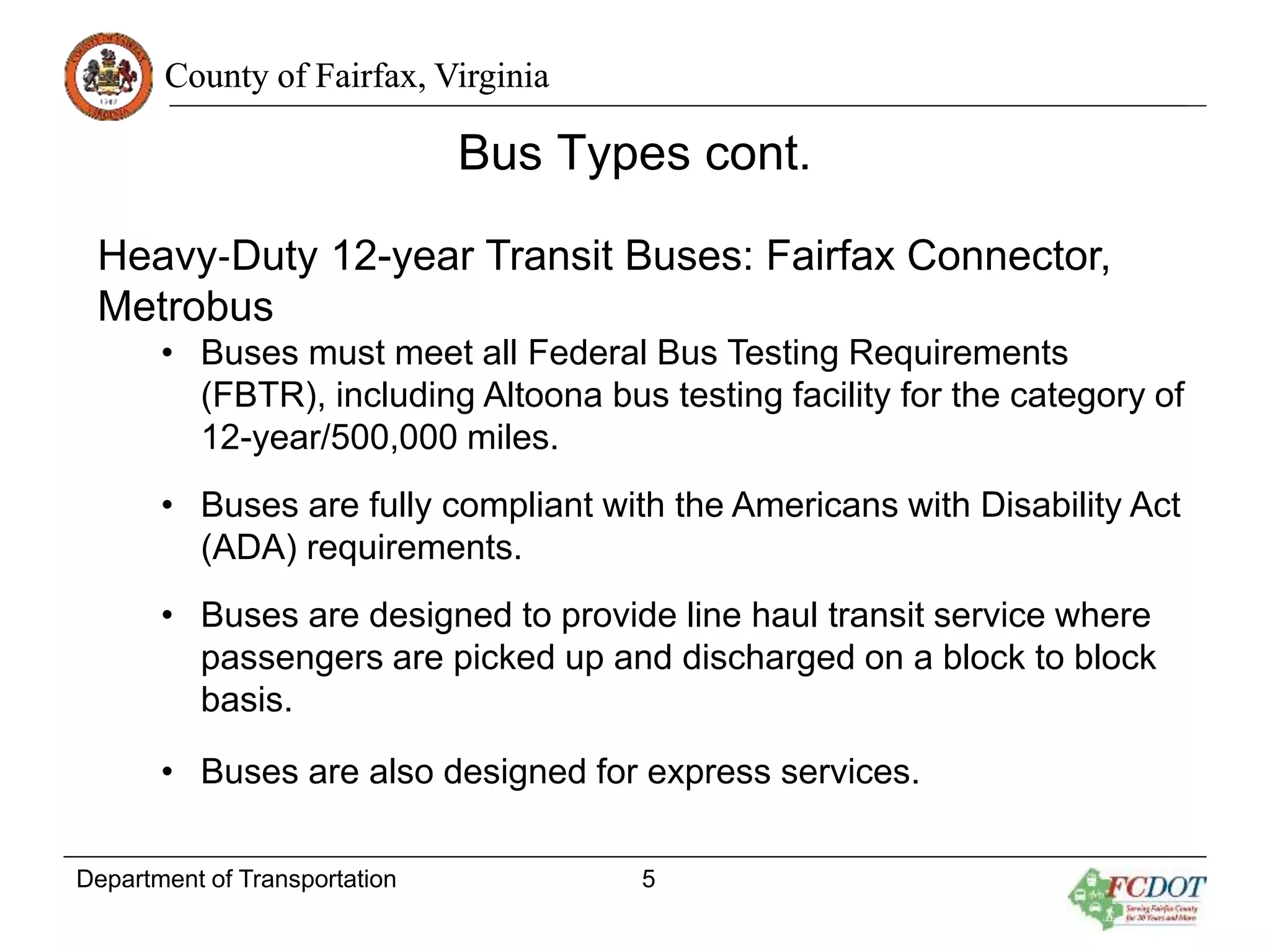 Heavy Duty and Medium Duty Transit Bus Analysis | PPTX
