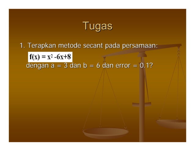 7 metode-secant | PDF | Physics | Science