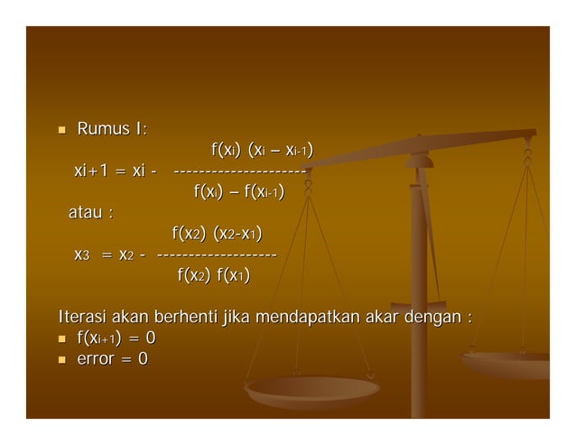 7 metode-secant | PDF | Physics | Science