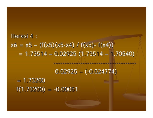 7 metode-secant | PDF | Physics | Science