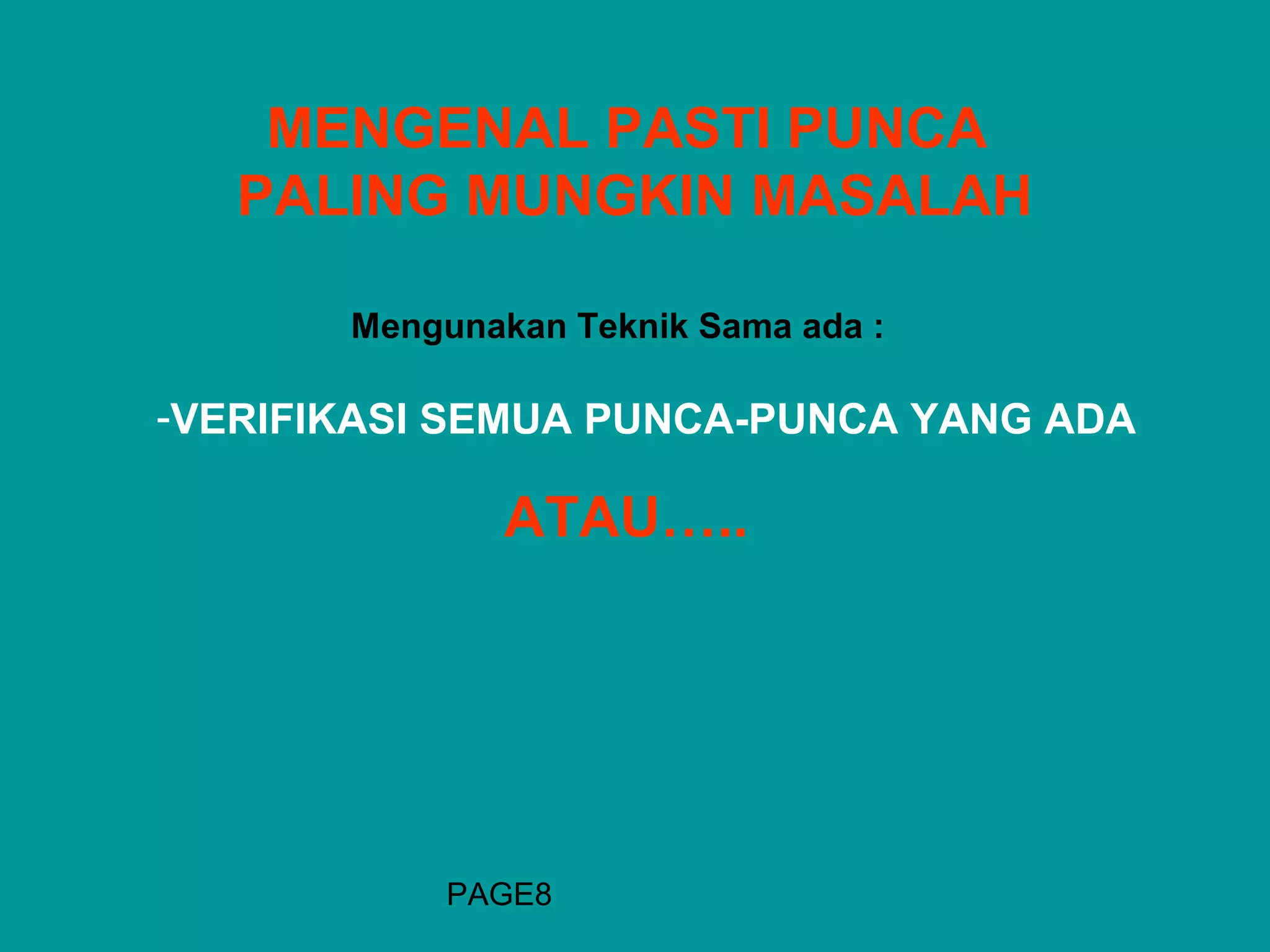 7. Modul 7 Teknik Analisis Punca Masalah KIK | PPT
