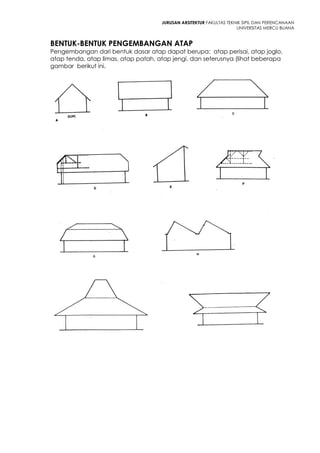 7 modul pa2 m7- bentuk atap | PDF