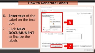 Mastering Advanced MS Word Features: Images, Mail Merge, and Labels | PPTX