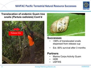 NAVFAC Pacific Natural Resources Program | PPT