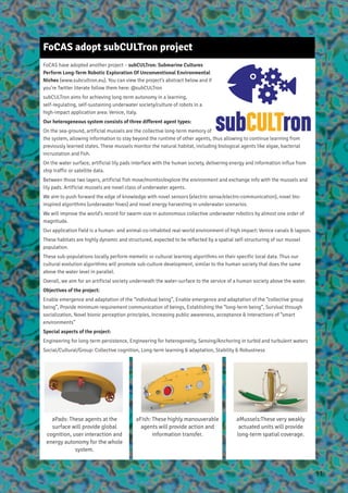 FoCAS Newsletter Issue Seven | PDF | Robotics | Technology & Computing