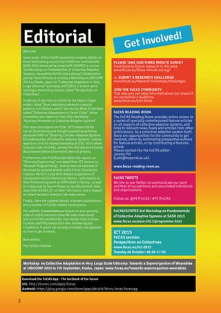 FoCAS Newsletter Issue Seven | PDF | Robotics | Technology & Computing