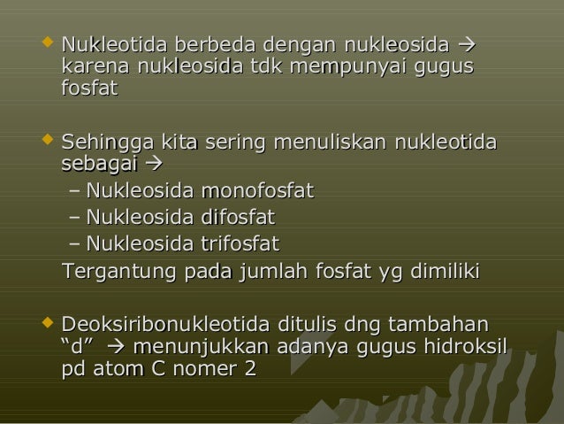 7. nukleotida dan asam nukleat
