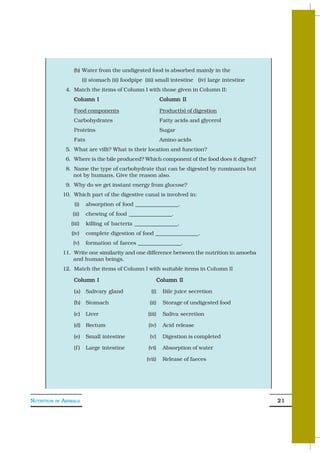 7 nutrition in animals | PDF