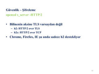 [OWASP-TR Uygulama Güvenliği Günü 2016] Özgür Alp - HTTP/2 ve Güvenlik | PPT | Free Download