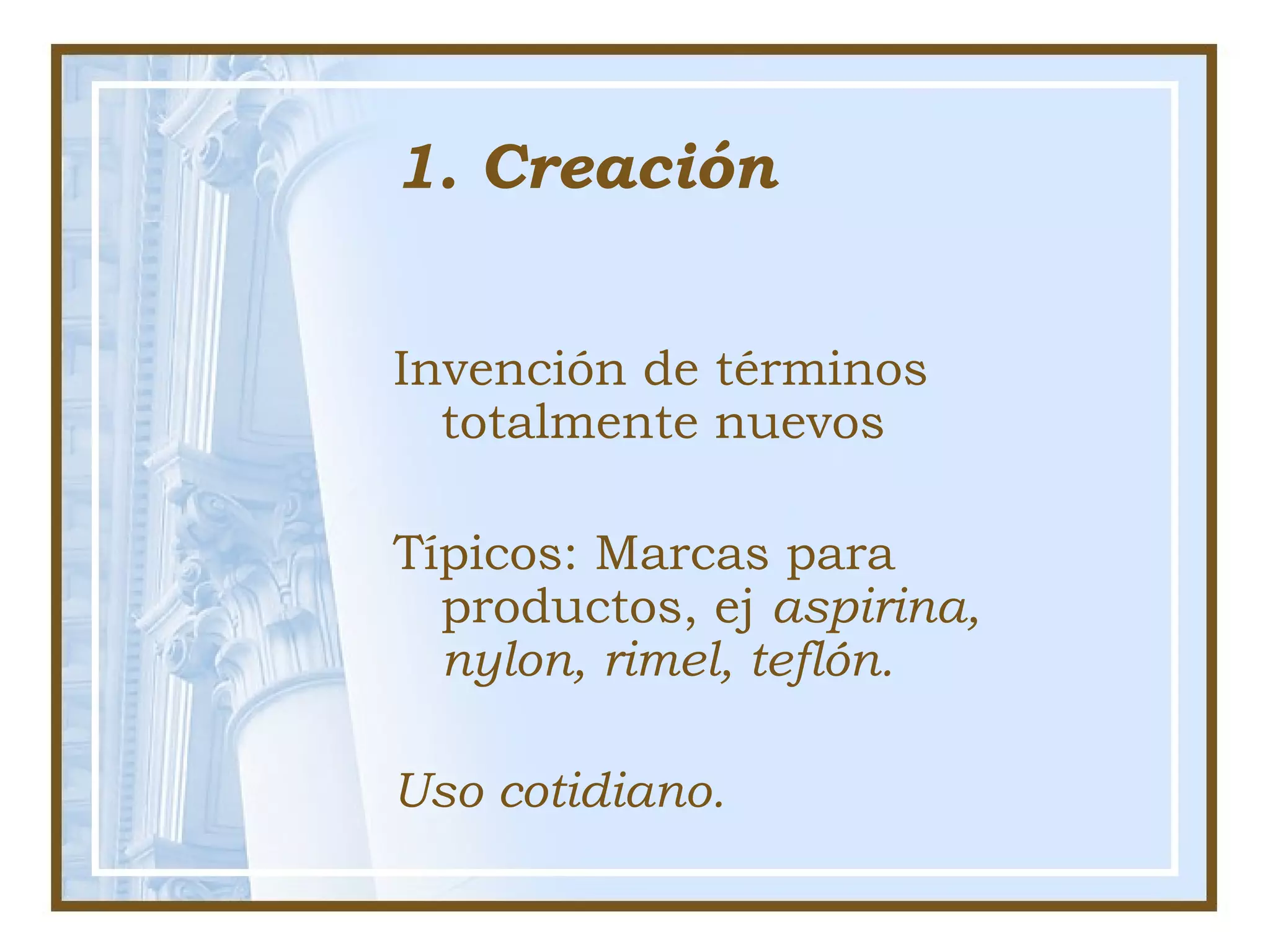 7. palabras y procesos de formación de palabras | PPT