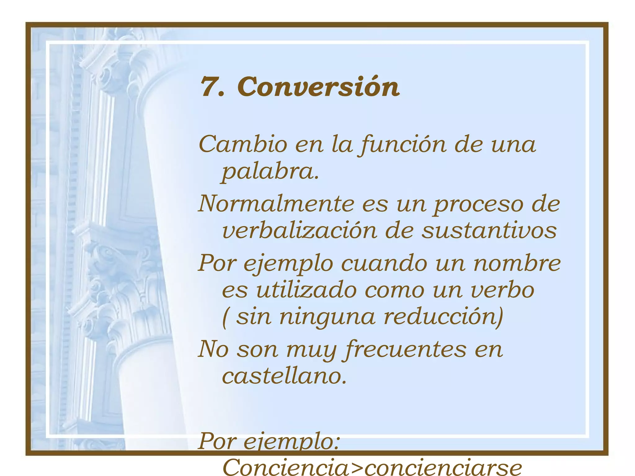 7. palabras y procesos de formación de palabras | PPT