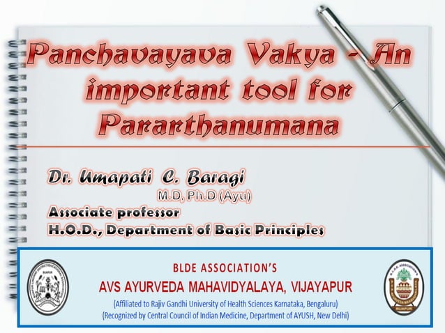 Panchavayava Vakya - An important tool for Pararthanumana | PDF
