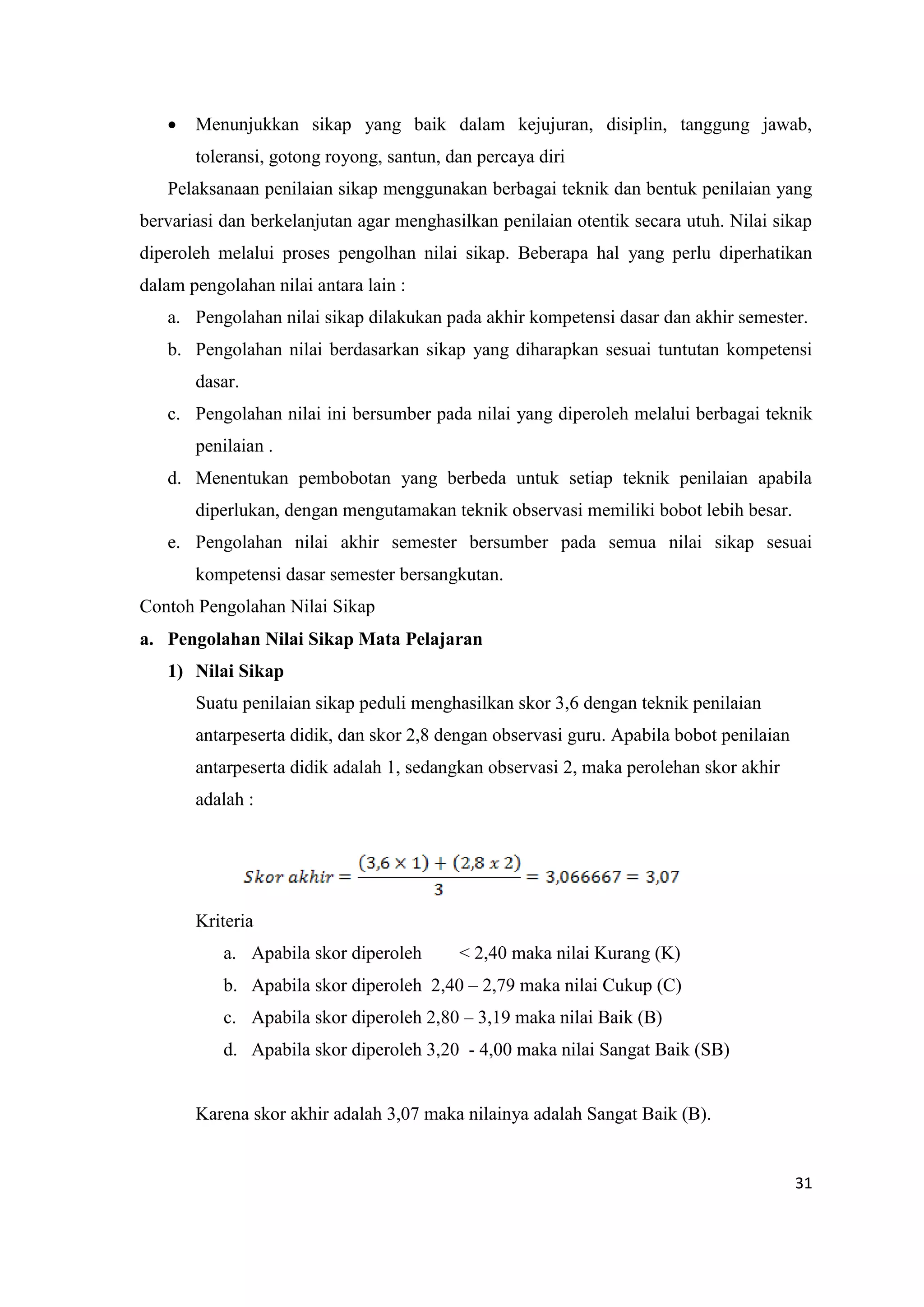 7 panduan-penilaian-kompetensi-sikap-2013 | PDF