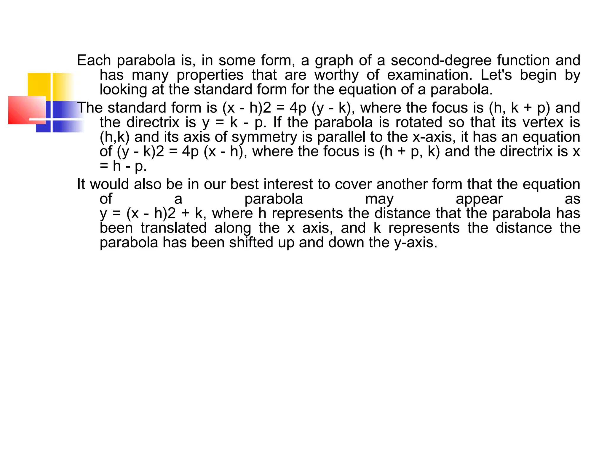 parabolas | PPT
