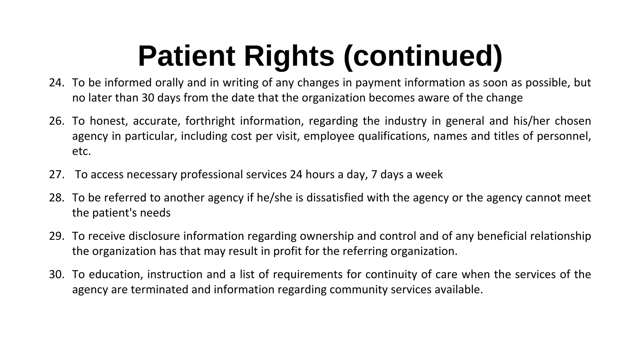 7 Patient Rights & Responsibilities | PPT