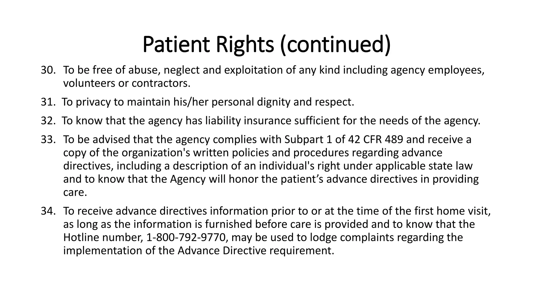 7 patient rights and responsibilities | PPT