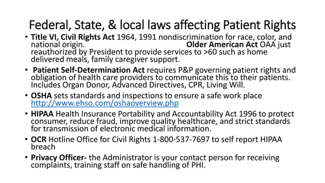 7 patient rights and responsibilities | PPT