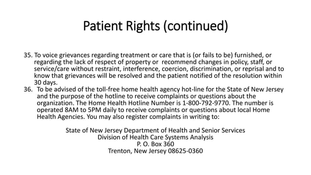 7 patient rights and responsibilities | PPT