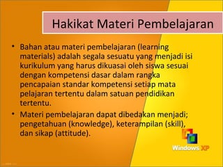 7 Pengembangan Materi Pembelajaran | PPT