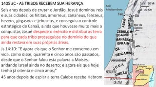 7 periodo da instalacao de israel em canaa e juizes | PPTX