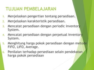Contoh contoh soal dan jawaban persediaan barang | PPTX