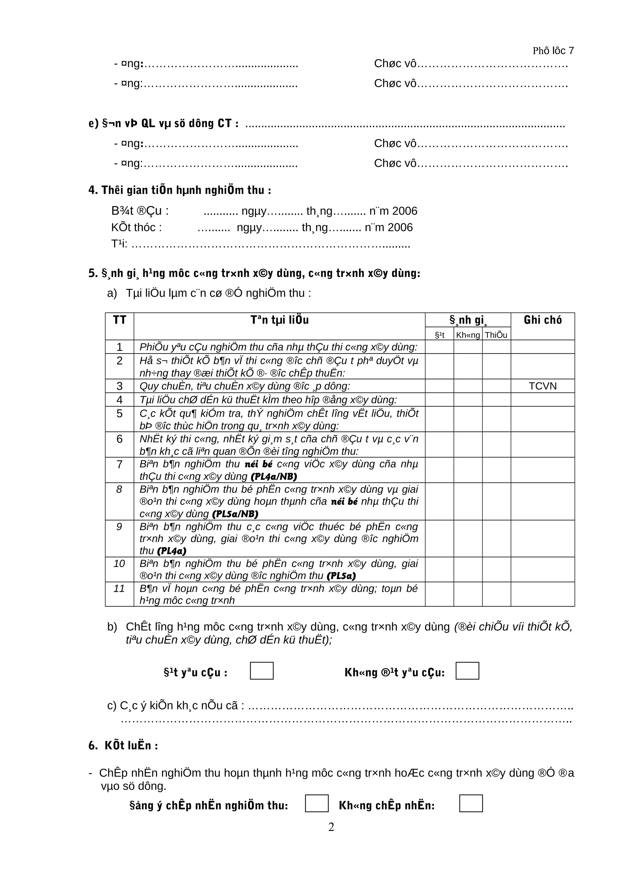7 phu luc 7 - nghiem thu ht hang muc ct dua vao su dung | PDF