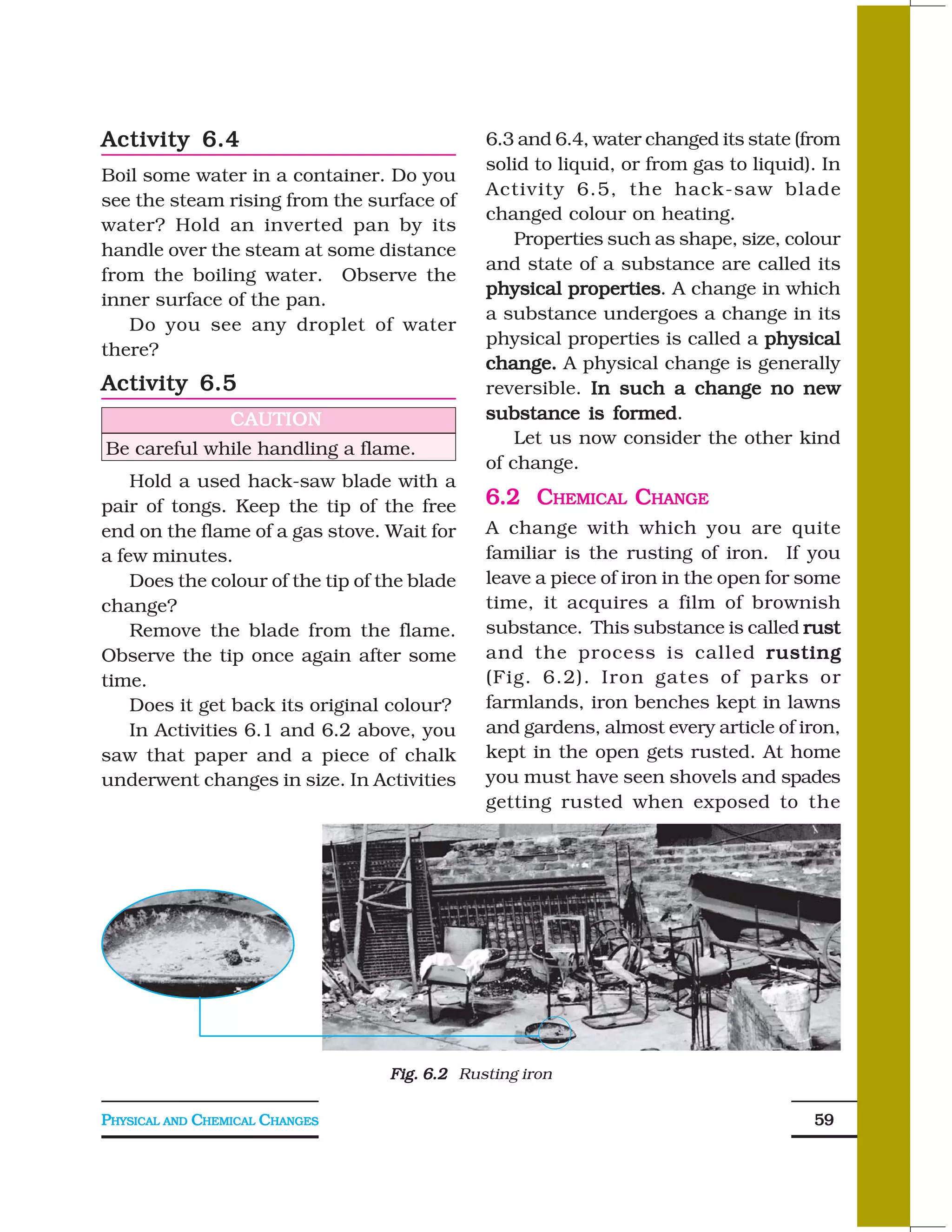 7 physical and chemical changes | PDF | Chemistry | Science