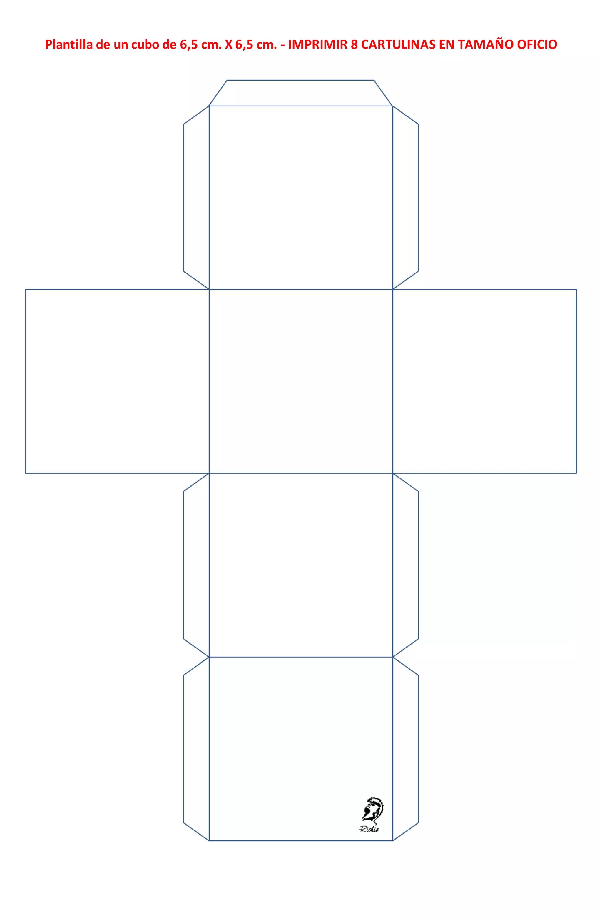 7 plantilla de cubos | DOCX