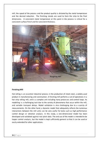 Industrial Training Report on Plate Mill | DOCX