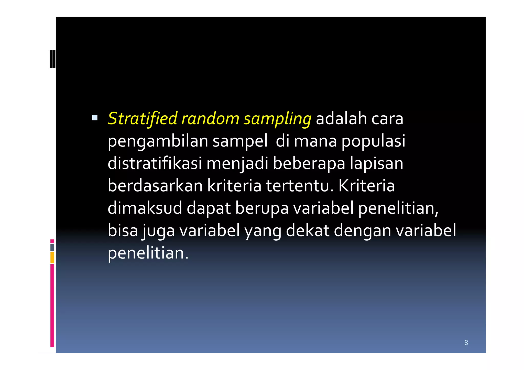 7. populasi dan teknik pengambilan sampel | PDF