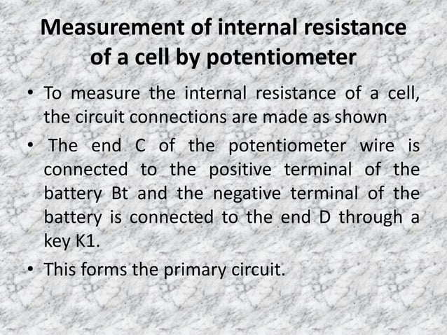 POTENTIOMETER | PPTX | Physics | Science