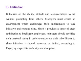 Henry Fayol's Principles of Management | PPTX