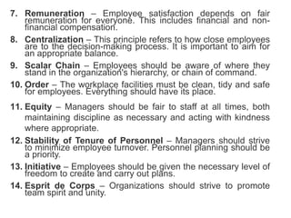 Henry Fayol's Principles of Management | PPTX