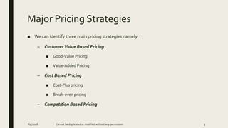 PRICING STRATEGIES | PPT