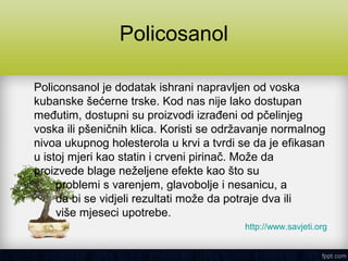 Lek za holesterol | PPT